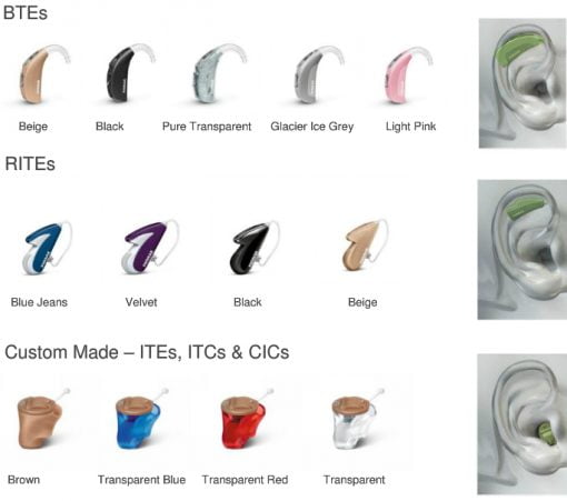 Hearing Aid - Styles, Flexible Forms, Features and Colors | Perfect Hearing